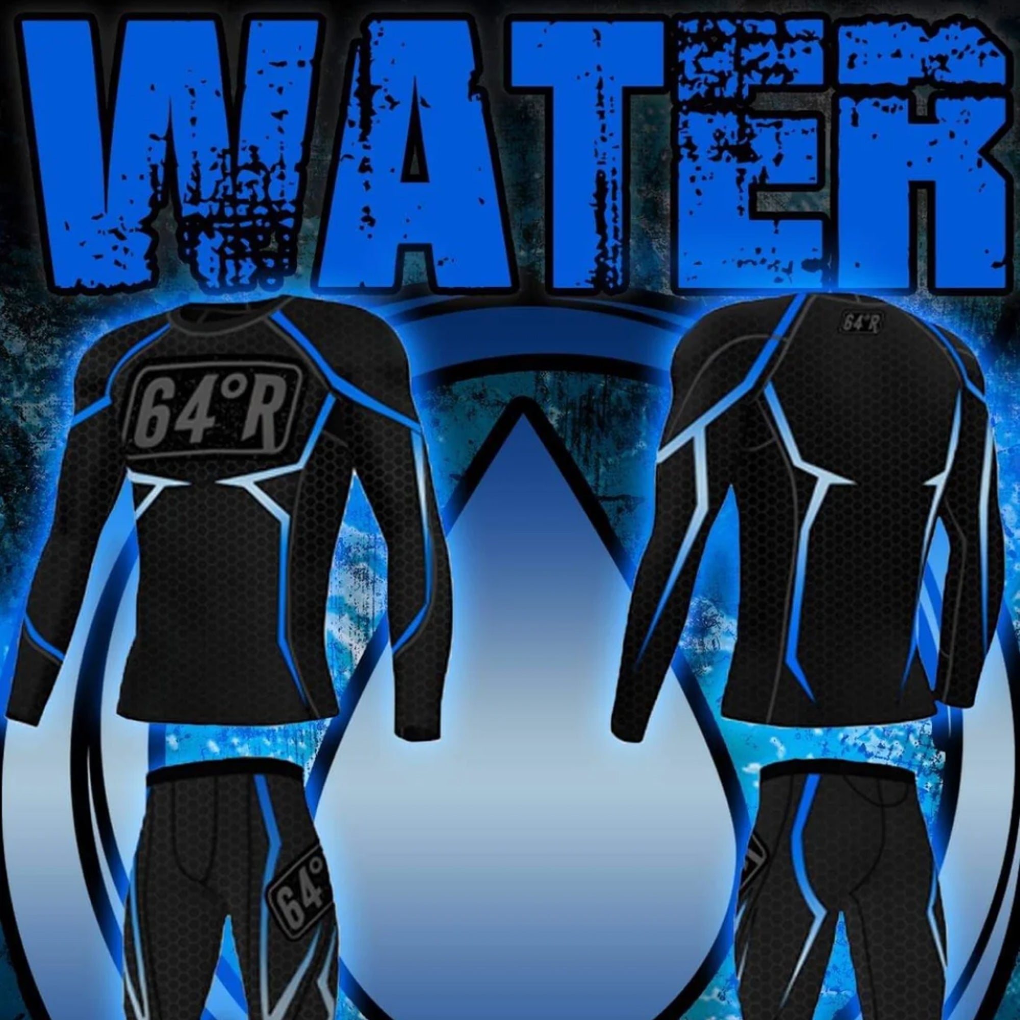 Element Series - Water, 2-Piece Compression Suit – 64 Degree Racing
