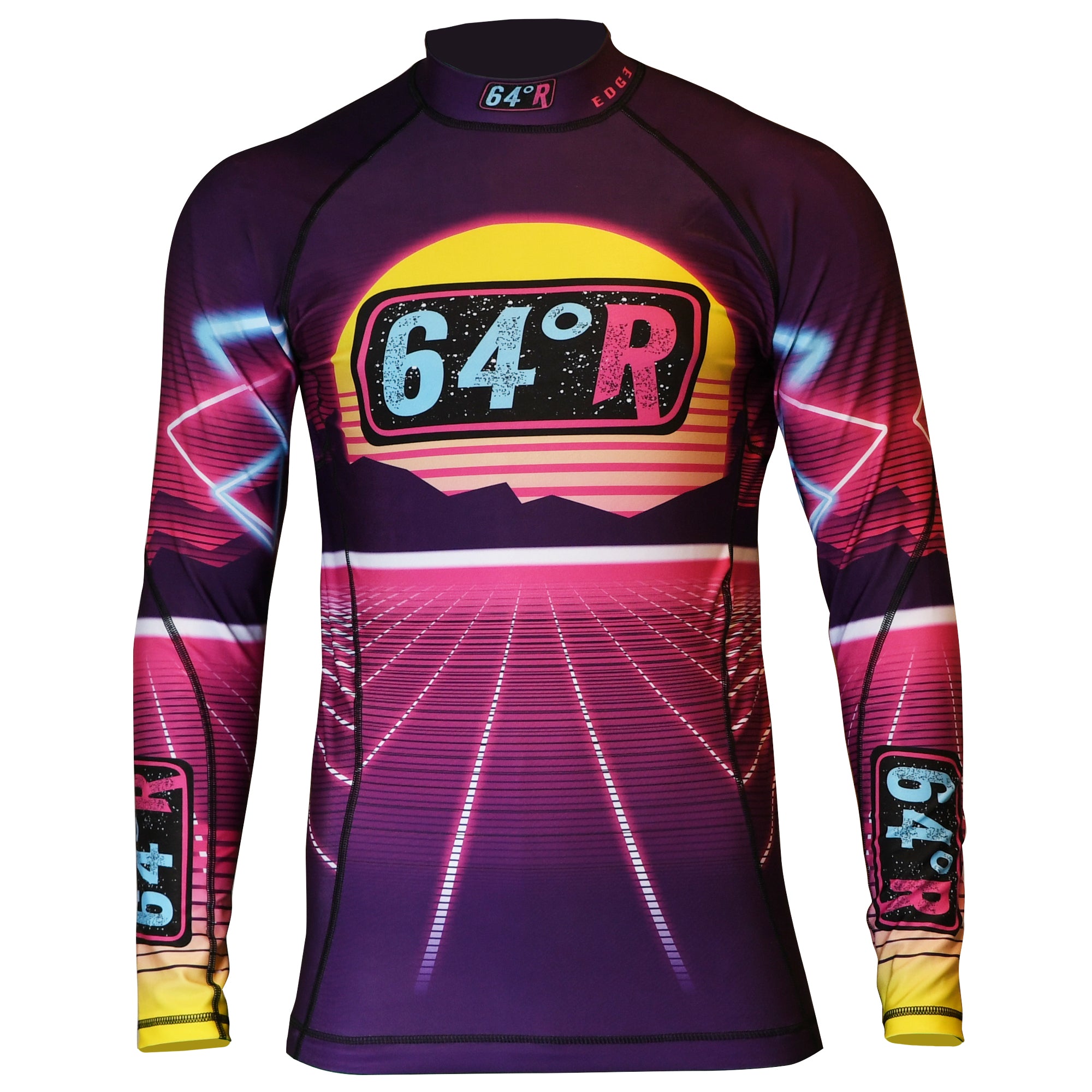 Synthwave Two Piece Compression Suit – 64 Degree Racing
