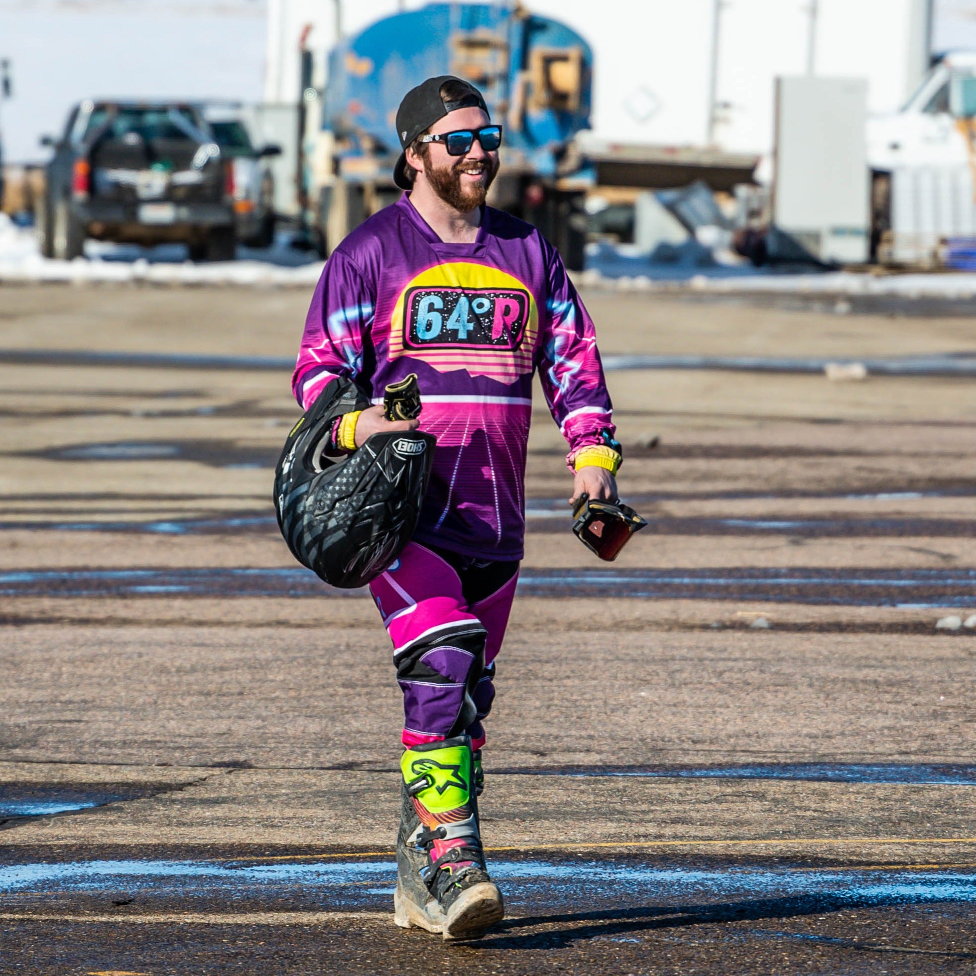 Synthwave MX Jersey – 64 Degree Racing